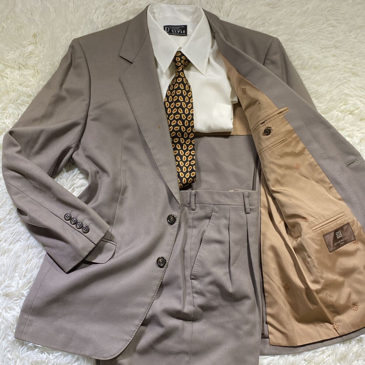 希少色/Lサイズ相当 ジバンシー GIVENCHY スーツ セットアップ カーキ グリーン 裏地柄 シングル 2B メンズ 紳士服 /【Buyee】 Buyee - Japanese ...