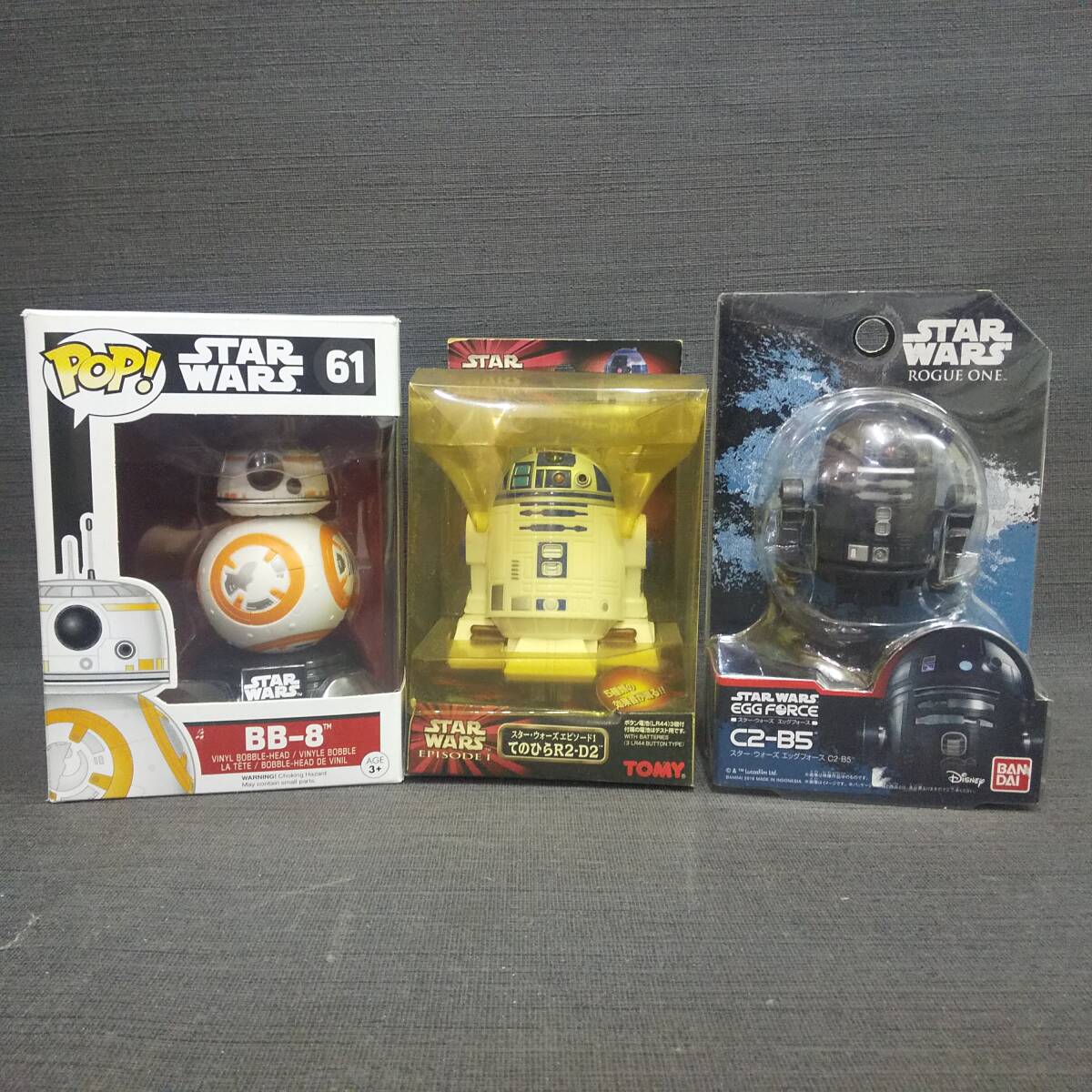 STAR WARS トミー てのひらR2-D2 / FUNKO POP BB-8 / エッグフォース C2-B5 スターウォーズ H30490 /【Buyee】 Buyee ...