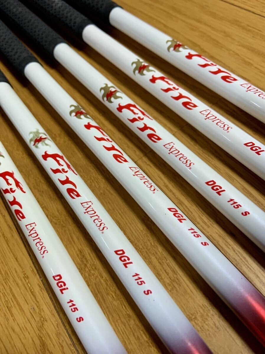 希少スペック☆高級カーボン / Fire Express DGL 115 (S) / 5〜PW / アイアン カーボン / ファイアー ...