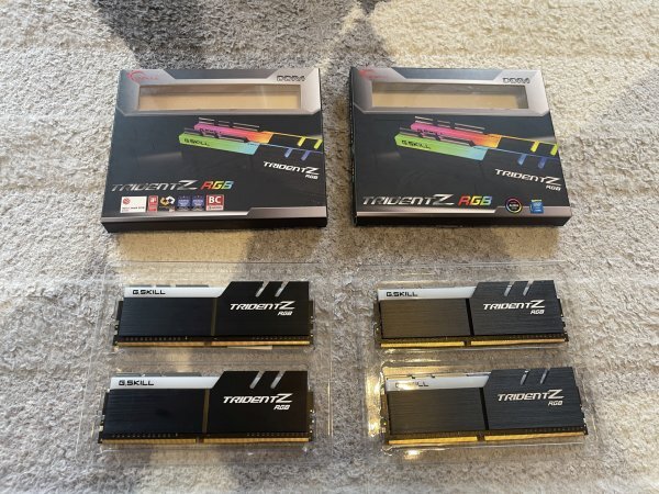 【美品】★G.Skill DDR4メモリ DDR4-3200 8GB×4枚 F4-3200C16D-16GTZR 合計32GB ...