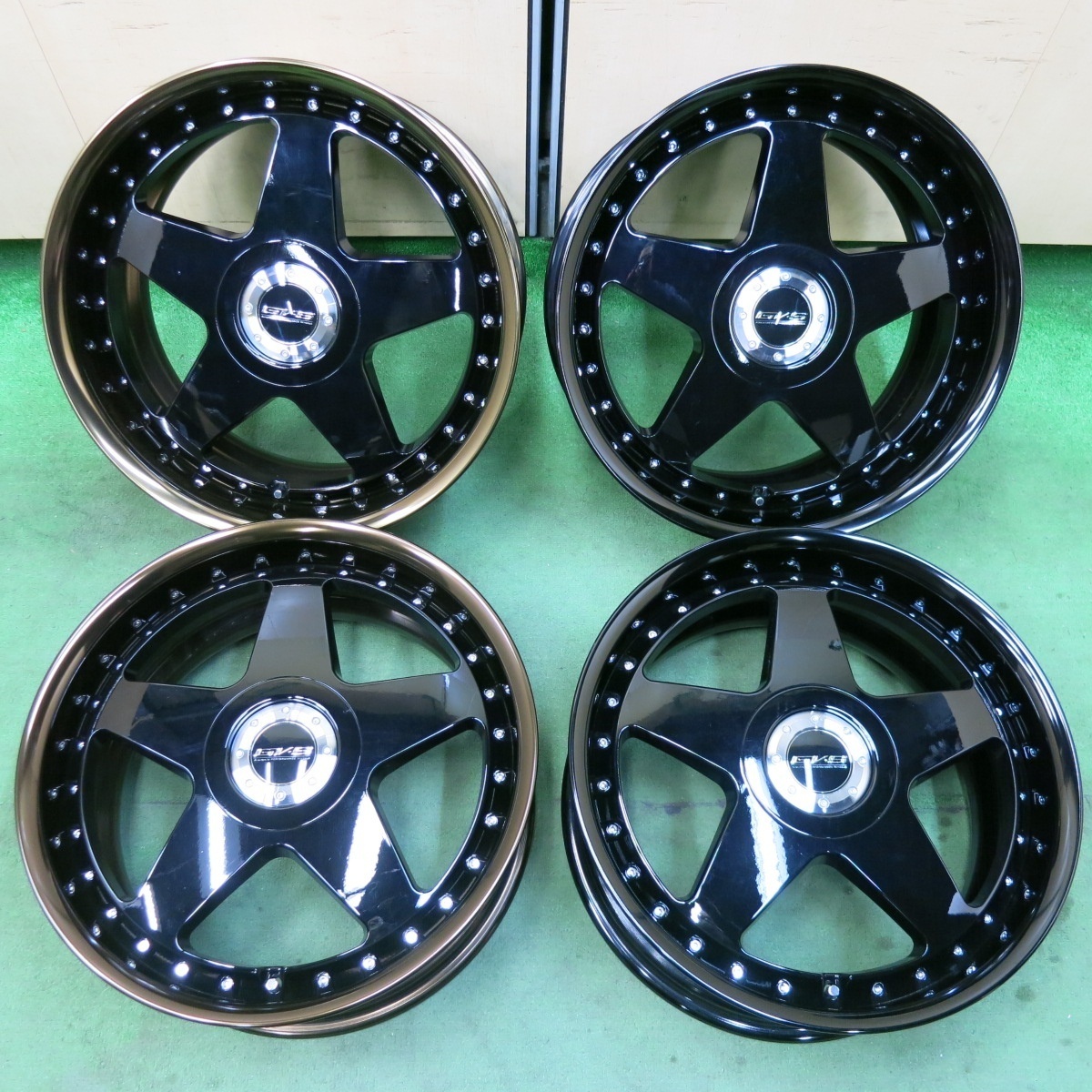 未使用！激レア デモ品★WORK AIMGAIN GVS GV-S ホイール 19インチ 19×8.5J 19×9.5J エイムゲイン ...