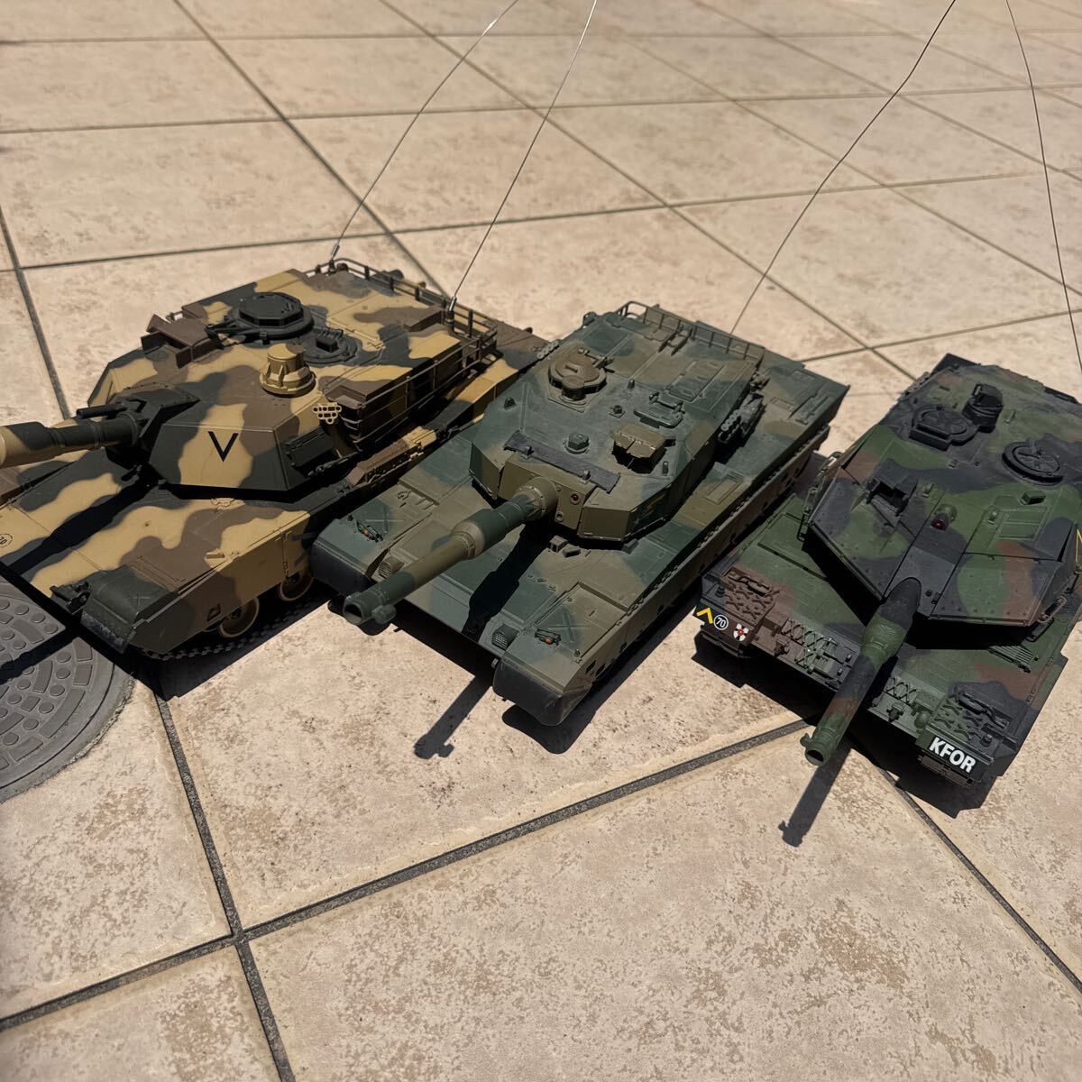 戦車 ラジコン ミリタリー MARUI RC BATTLE TANK 1/24 ジャンク M1A2 ABRAMS LEOPARD 2 A5 ラジコン マルイ /【Buyee】 Buyee ...