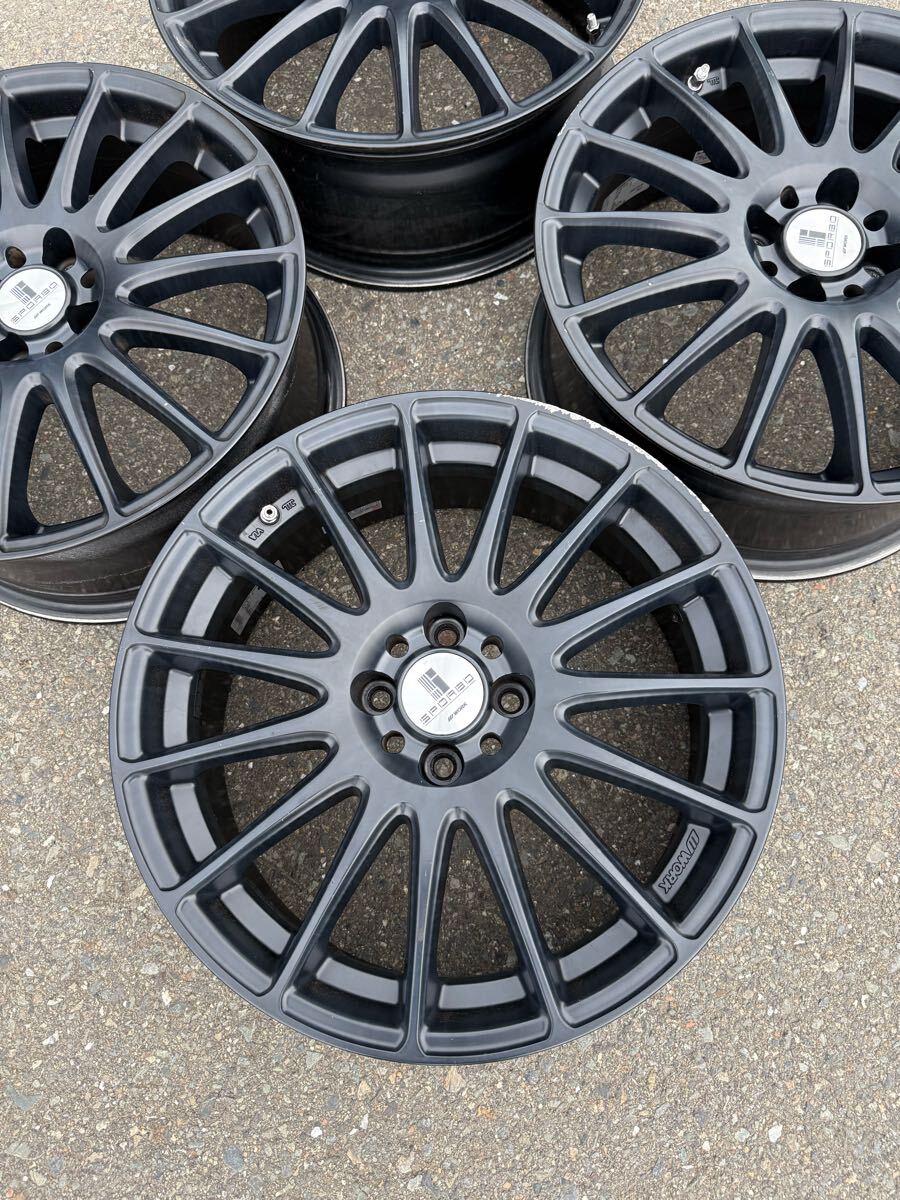 WORK SPORBO FERVORE 中古アルミホイール4本セット 17インチ 7J 4穴 PCD 100 オフセット+42 /【Buyee ...