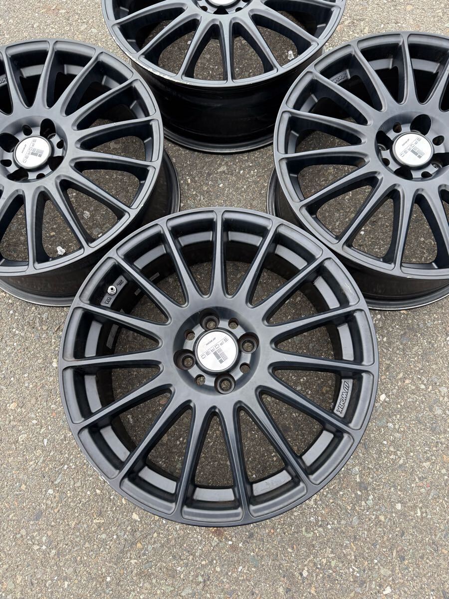 WORK SPORBO FERVORE 中古アルミホイール4本セット 17インチ 7J 4穴 PCD 100 オフセット+42 /【Buyee ...