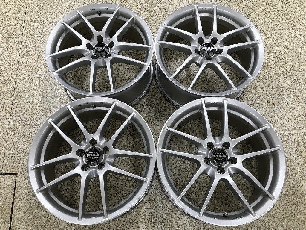 軽量 傷極少美品 PIAA SUPER ROZZA MON 17inc 7.5J +48 100/5H 4本 検) プリウス 86 BRZ ...