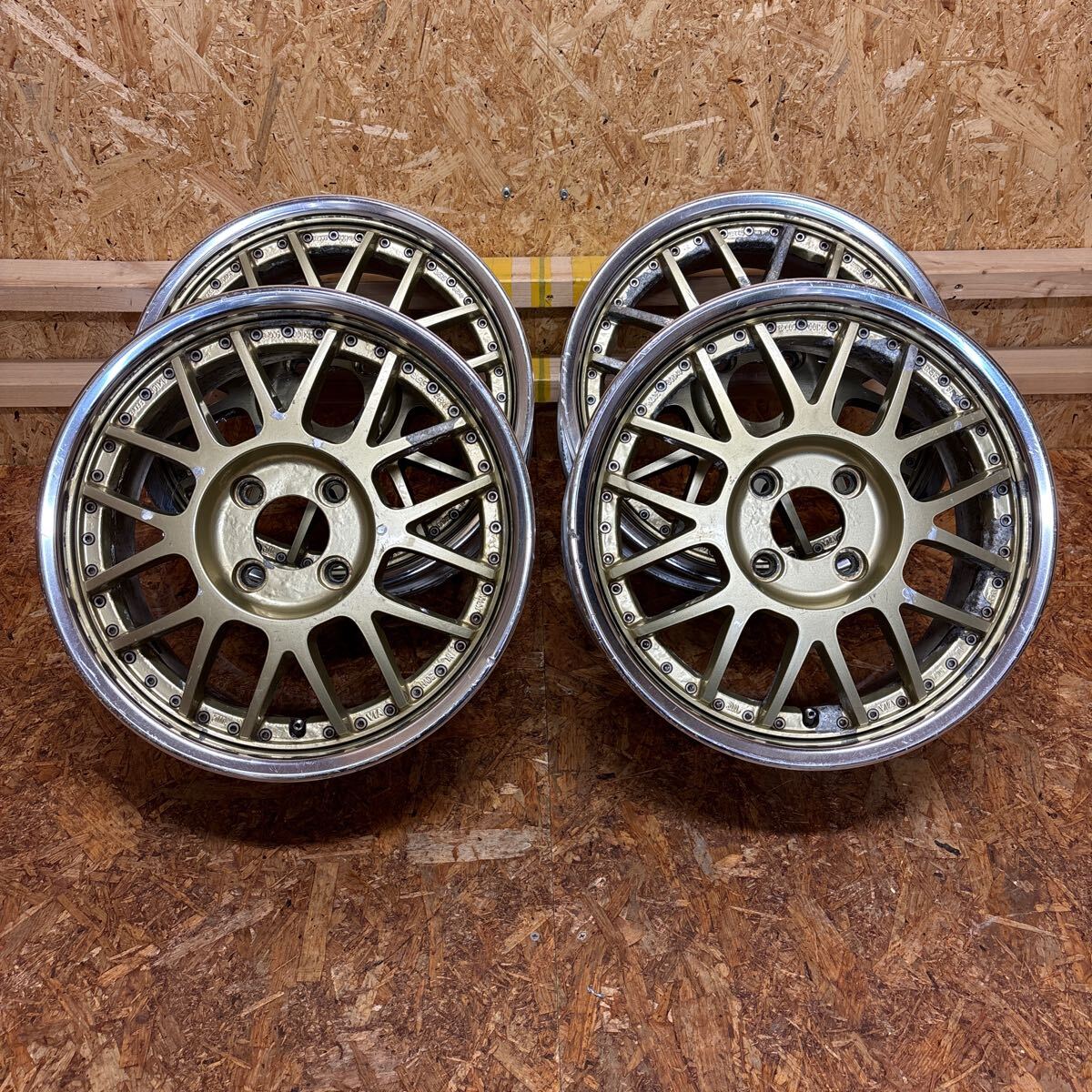 希少☆SSR☆MS1-R☆15×6.5J+51☆100/4穴☆シビック インテグラ フィット カローラ ヴィッツ ユーノス リバレル 走り屋 ...