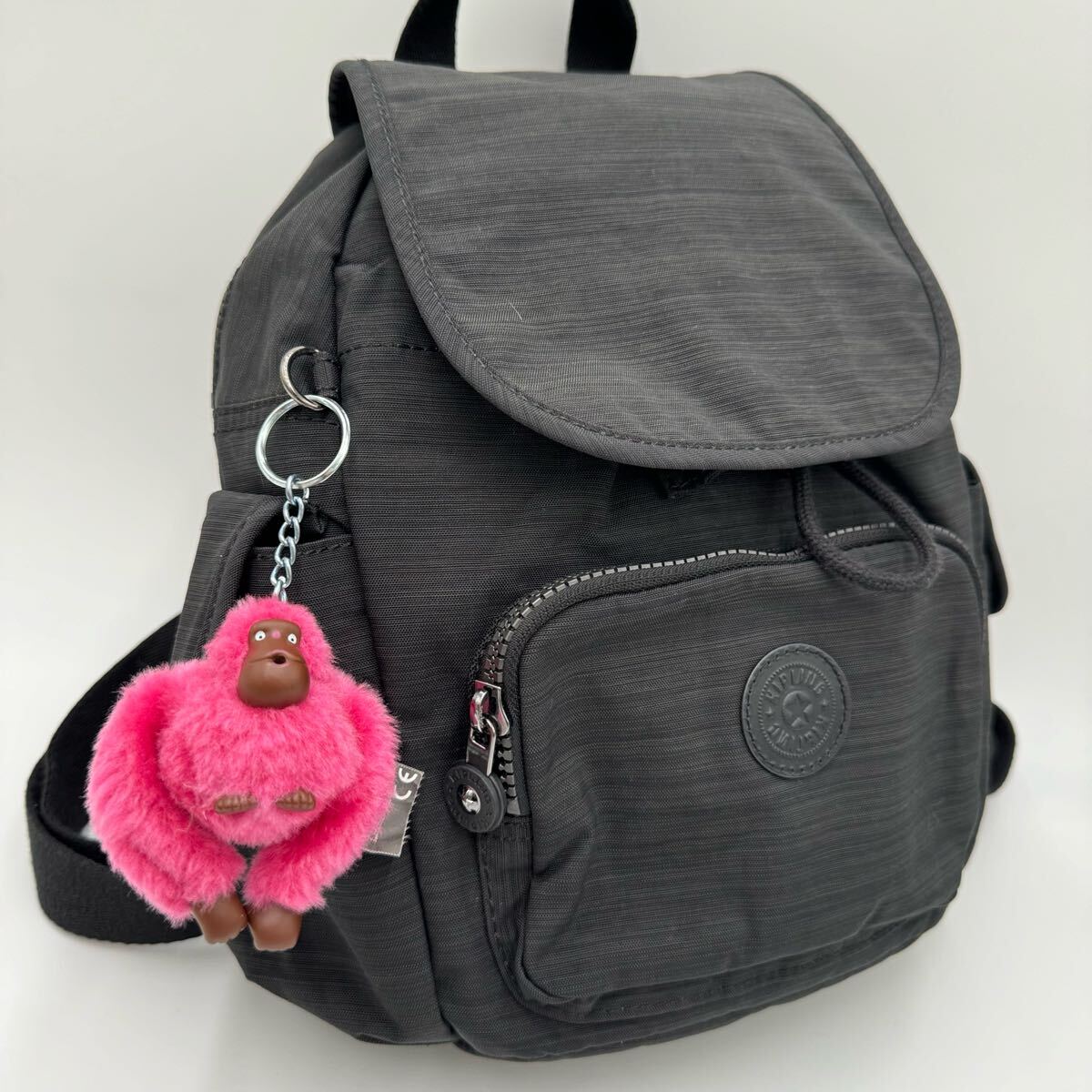 A ☆美品/ 人気モデル!! '名作ゴリラチャーム付属' Kipling キプリング シティパック リュックサック 鞄 バックパック ...