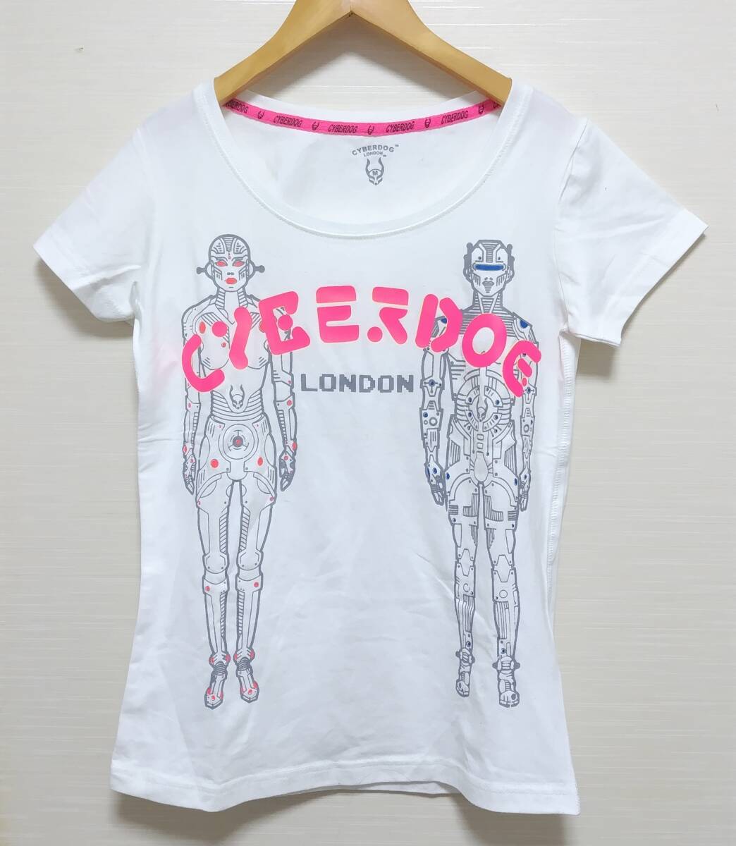 rare 90s Archive CYBERDOG LONDON サイバードッグ 半袖 Tシャツ 半袖シャツ カットソー ストレッチシャツ ...