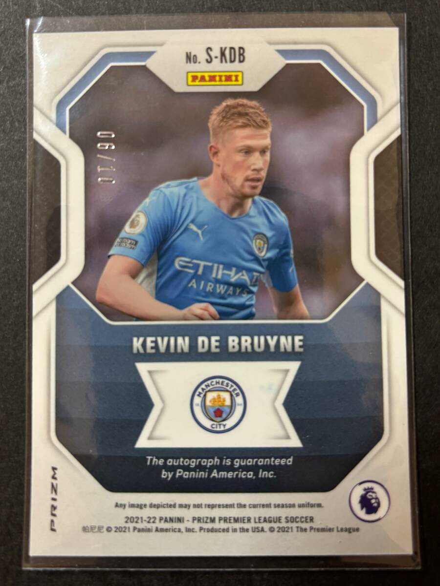 PANINI PRIZM EPL 2021-22 KEVIN DE BRUYNE AUTO /10 KDB MANCHESTER CITY KDB 直筆サイン SOCCER /【Buyee】