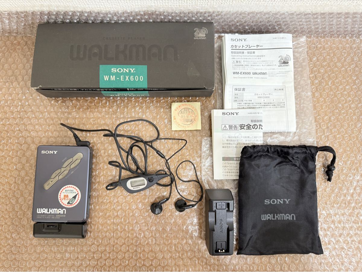 SONY ソニー WALKMAN WM-EX600 カセット プレーヤー 再生 音楽 オーディオ機器 ポータブル プレーヤー 元箱付 通電確認 ...