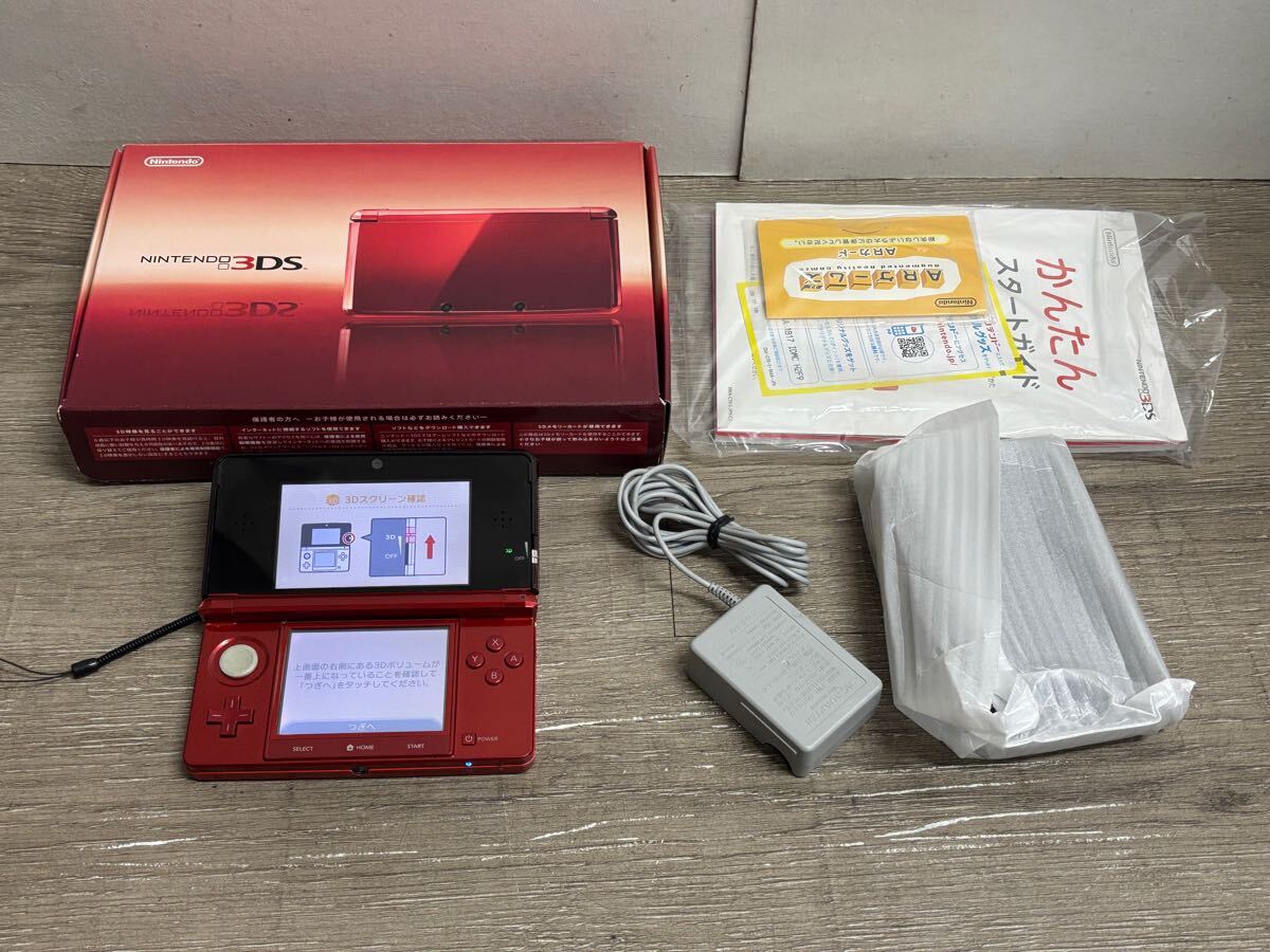 3DS ☆ ニンテンドー3DS フレアレッド 動作品 本体 アダプター タッチペン 箱 説明書 付属 Nintendo DS 任天堂 1303 /【Buyee】 Buyee ...