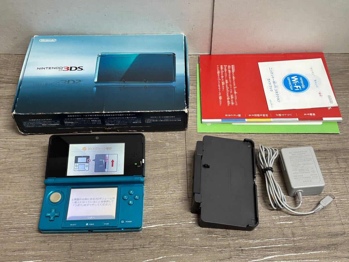 3DS ☆ ニンテンドー3DS アクアブルー 動作品 本体 アダプター タッチペン 箱 説明書 付属 Nintendo DS 任天堂 内箱欠品 1304 /【Buyee】 Buyee ...