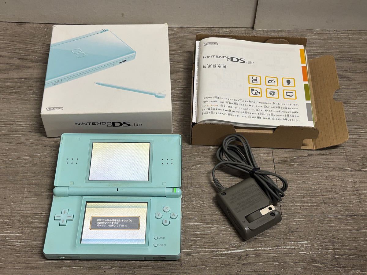 DSLite ☆ ニンテンドーDS Lite アイスブルー 動作品 本体 タッチペン アダプター 箱 説明書 付属 Nintendo DS GBA 任天堂 2103 /【Buyee ...