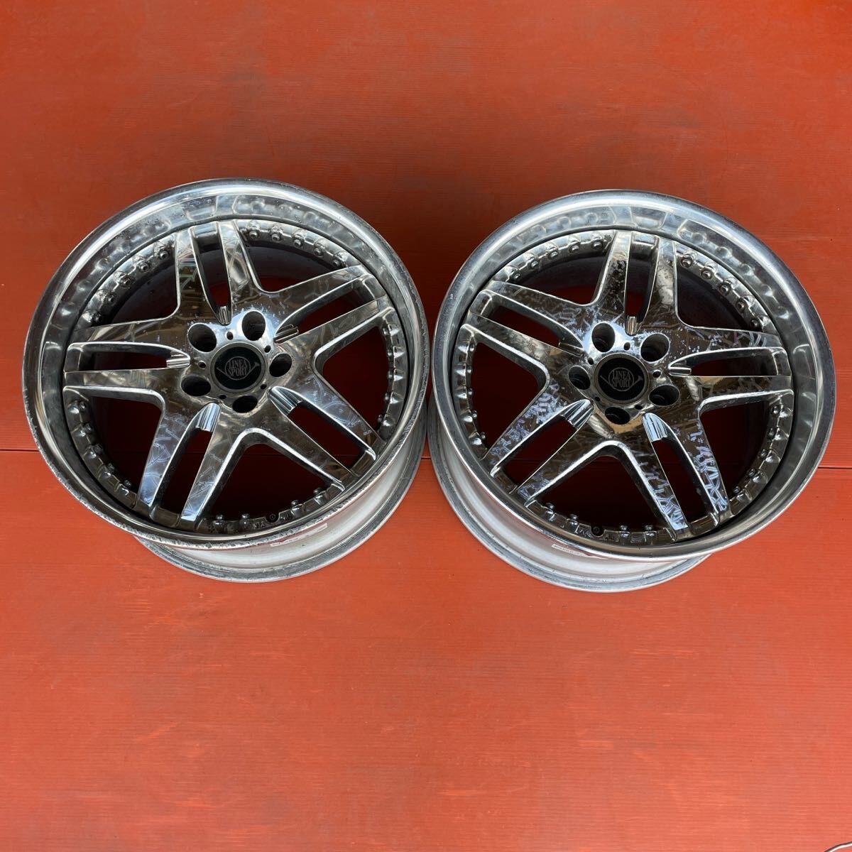 深リム 3ピース SSR LINEA SPORT Diablosリネアスポーツ 18インチ 9J+28 PCD114.3-5穴 ハブ径約 ...