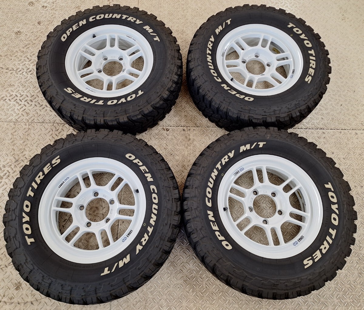 JB74ジムニーシエラで使用 エンケイ オールロード RPT1 16×6.0 0 トーヨーオープンカントリーM/T 225/75R16 中古4本セット /【Buyee】 Buyee ...