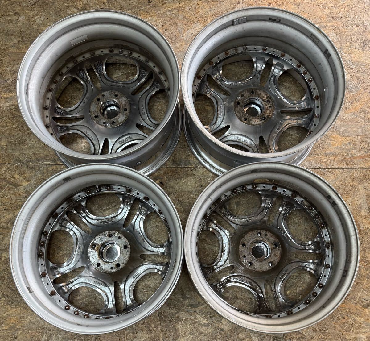 【希少！】レーベンハート LD1 Lowenhart LD1 19インチ 8J＋44 9J＋37 PCD114.3 5穴 5H メッキ 深リム ...