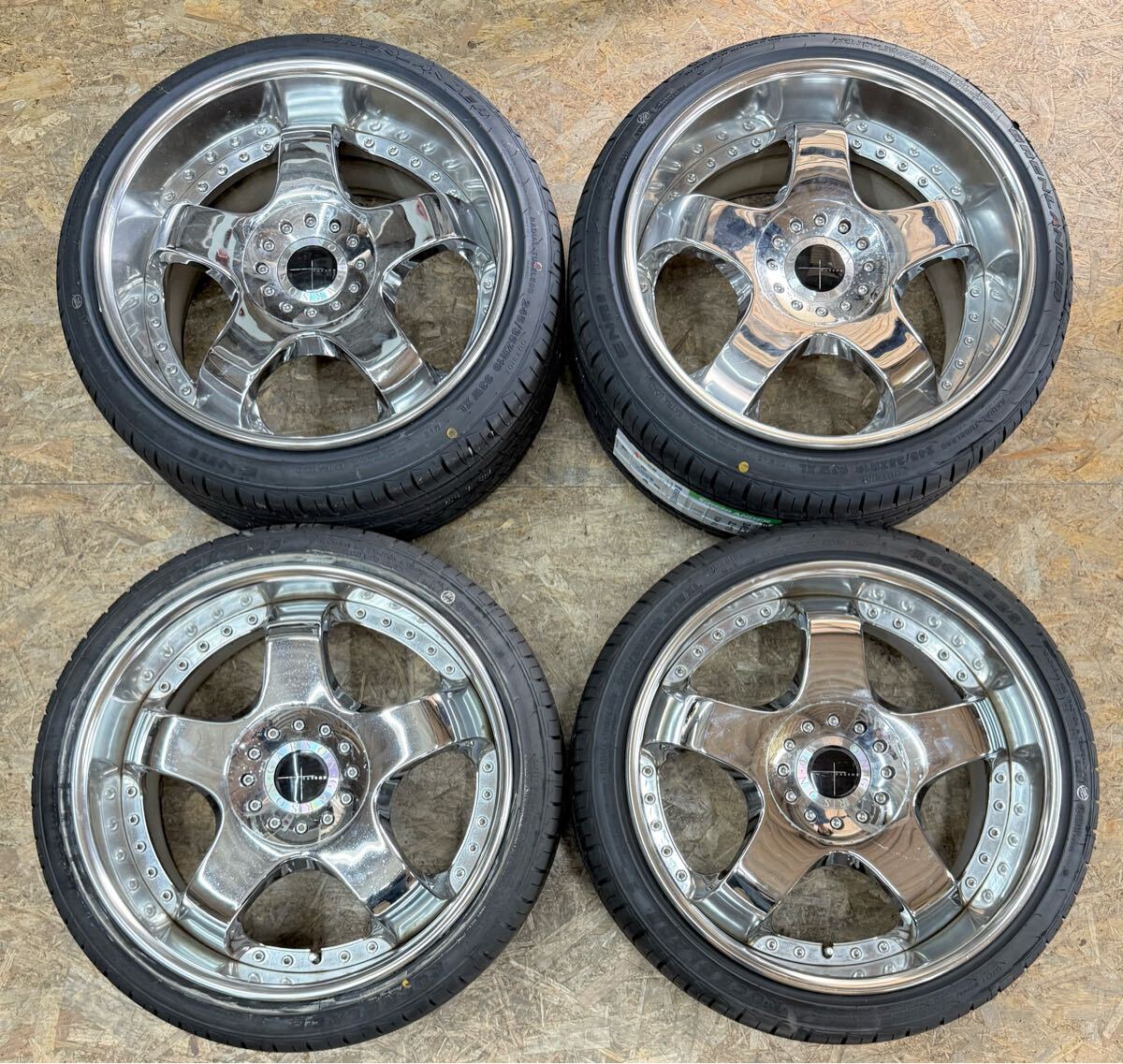 【希少！】GARSON DEEP RACING ryugi 19インチ 9J＋34 10J＋34 PCD 114.3 5穴 5H 深リム 当時 ...