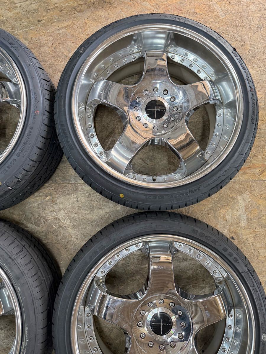 【希少！】GARSON DEEP RACING ryugi 19インチ 9J＋34 10J＋34 PCD 114.3 5穴 5H 深リム 当時 ...