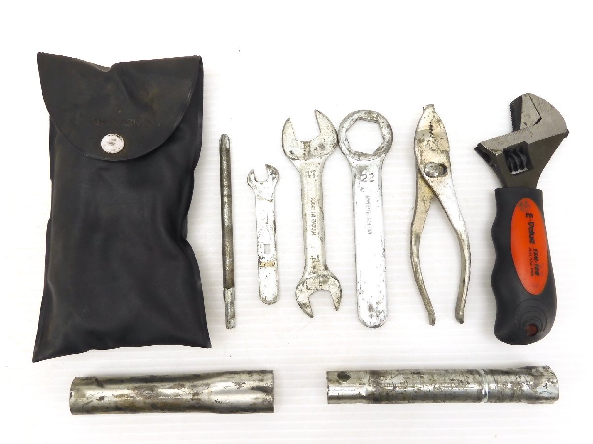 0【評価A】 GSX400S GK77A カタナ 実動 付属 車載 車両 工具 セット イーバリュー E-Value モンキーレンチ ESM-160 2WAY ショート 入り /【Buyee ...