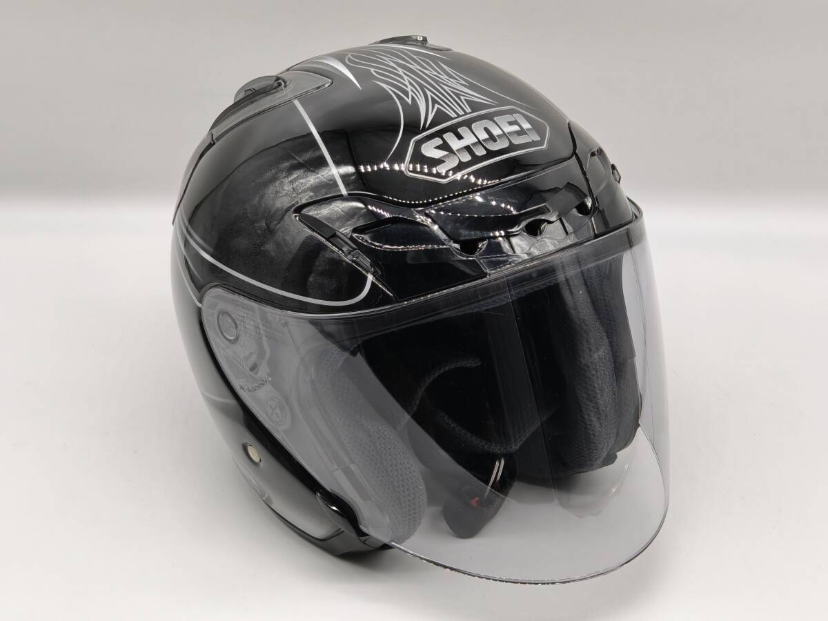 SHOEI ショウエイ J-FORCE III LUBLA ルブラ J-FORCE3 GREY/BLACK ジェットヘルメット Lサイズ ...