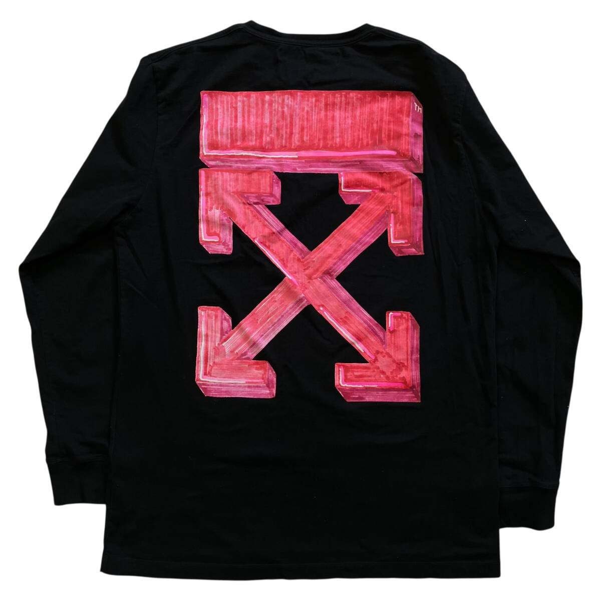 OFF-WHITE オフホワイト Tシャツ XXL マーカー アローマーク ロングスリーブ 長袖 ブラック 黒 /【Buyee】 Buyee - Japanese Proxy Service ...