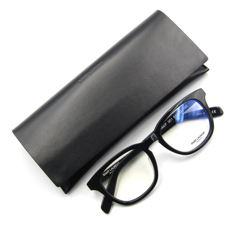 未使用 SAINT LAURENT PARIS サンローラン メガネフレーム SL144/F イタリア製 ボスリントン フルフィット 001 ...