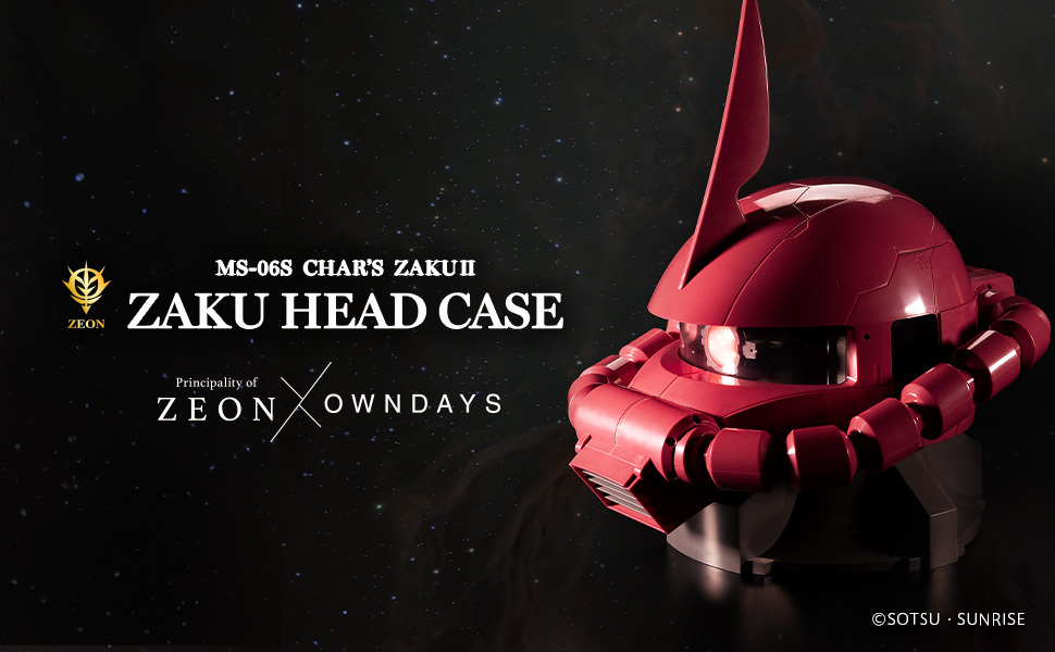 格安♪【限定品】ZEON × OWNDAYS ZAKU HEAD CASE 2500機限定 メガネケース シャア専用ザク オンデーズ ...