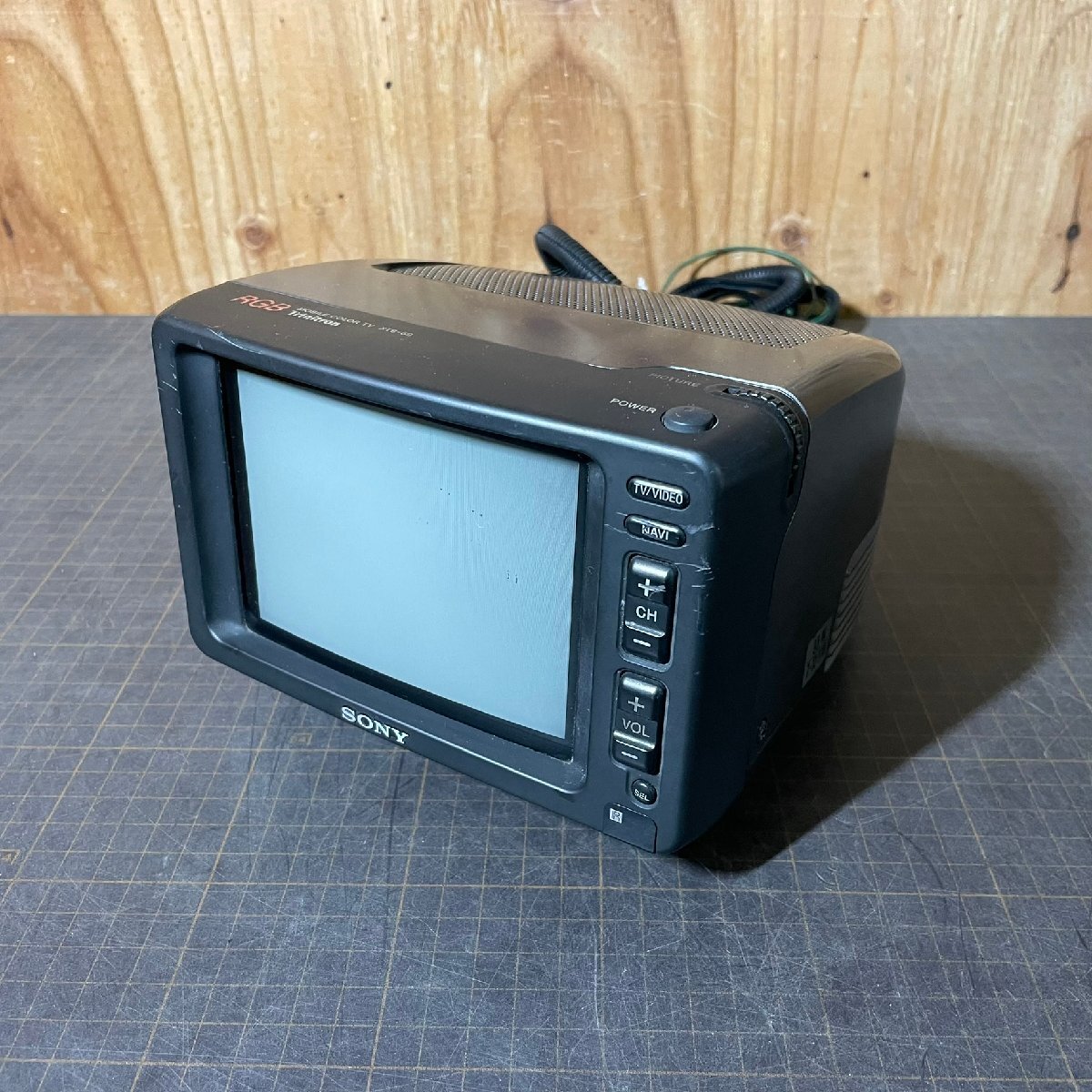 【17247Q026】テレビ モバイルカラーテレビ RGB XTB-60 SONY ソニー 通電未確認 ジャンク品 レトロ 車内 パーツ取り ...
