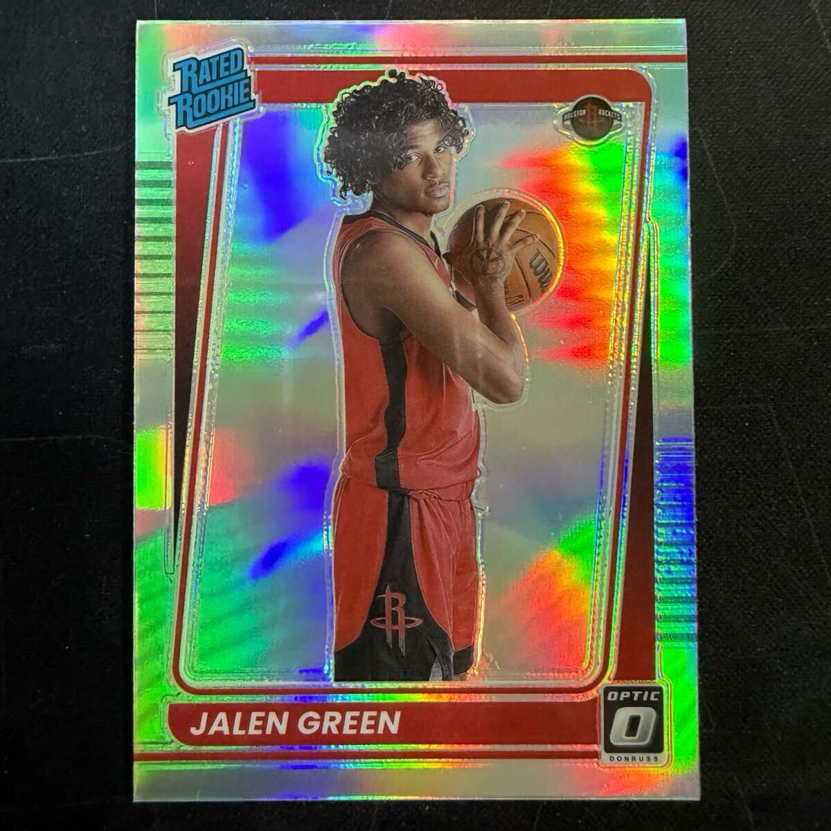 【RC】Jalen Green ジェイレン・グリーン 2021-22 Donruss Optic Rated Rookie Silver Holo Prizm Rockets NBAカード ...
