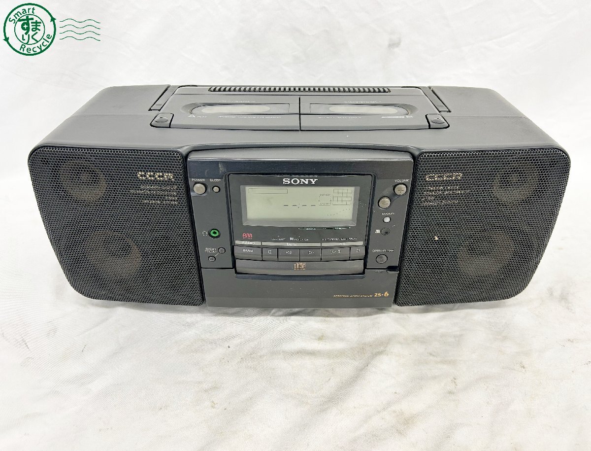 BE0600635 SONY ソニー SONAHAWK ソナホーク ZS-6 バブルラジカセ ダブルカセット CD 中古品 現状品 通電確認済み ラジカセ /【Buyee】