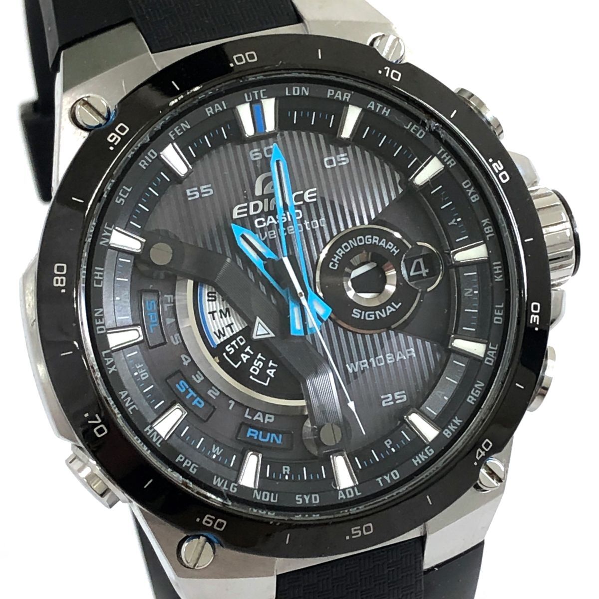 美品 CASIO カシオ EDIFICE エディフィス 腕時計 EQW-A1000B-1AJF 電波ソーラー タフソーラー マルチバンド6 ...