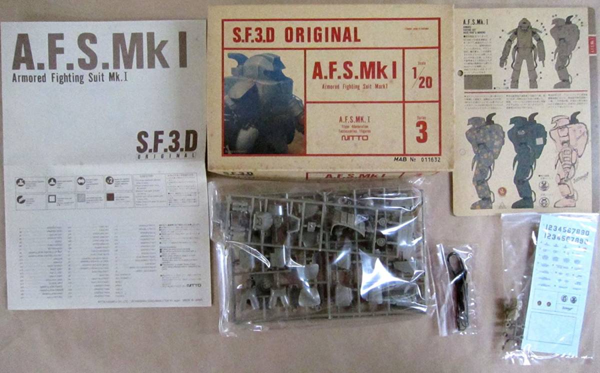 SF3D S.F.3.D ORIGINAL Armored Fighting Suit Mark1 A.F.S.Mk1 1/20 プラモデル ...