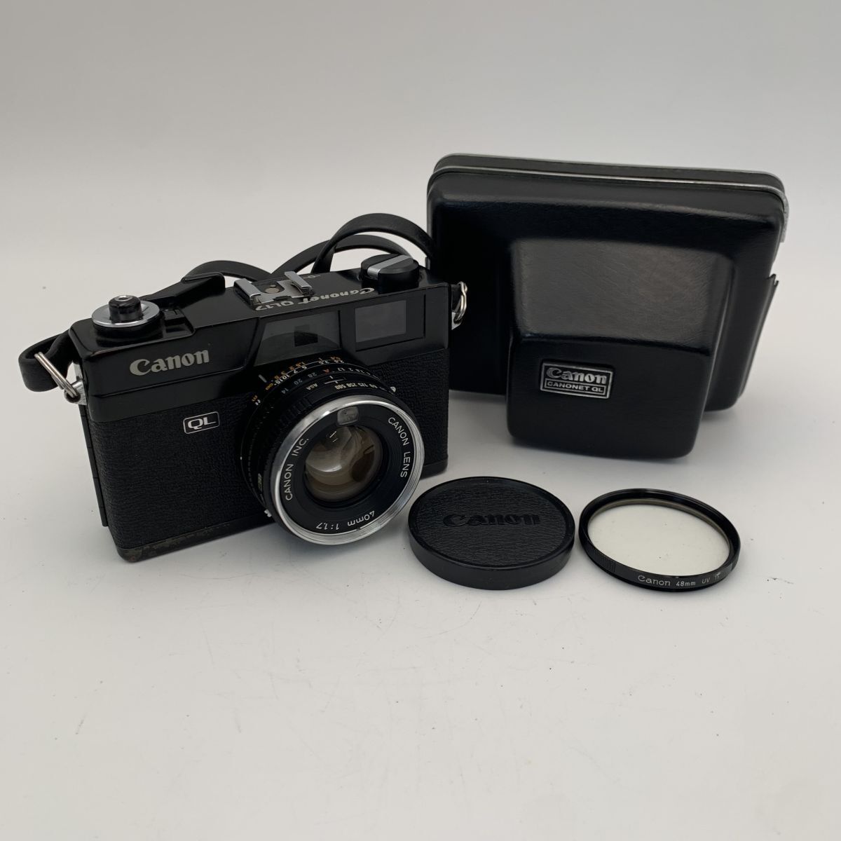 【シャッター動作OK】Canon Canonet QL17 Black 35mm Rangefinder Film Camera レンジ ...