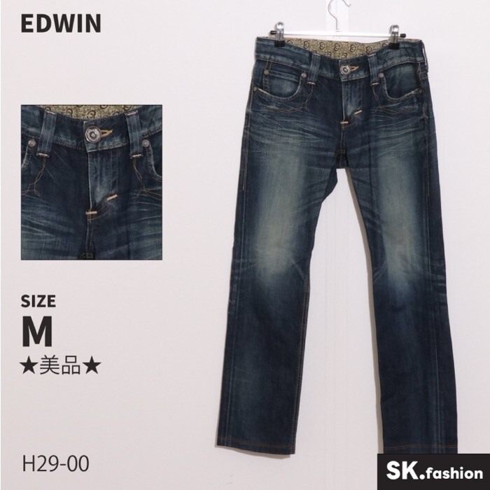 ★美品★ EDWIN エドウイン パンツ ストレート 刺繍 ジップ付きポケット 503 BLUETRIP BT5502 綿100％ H29 /【Buyee】 Buyee - Japanese ...