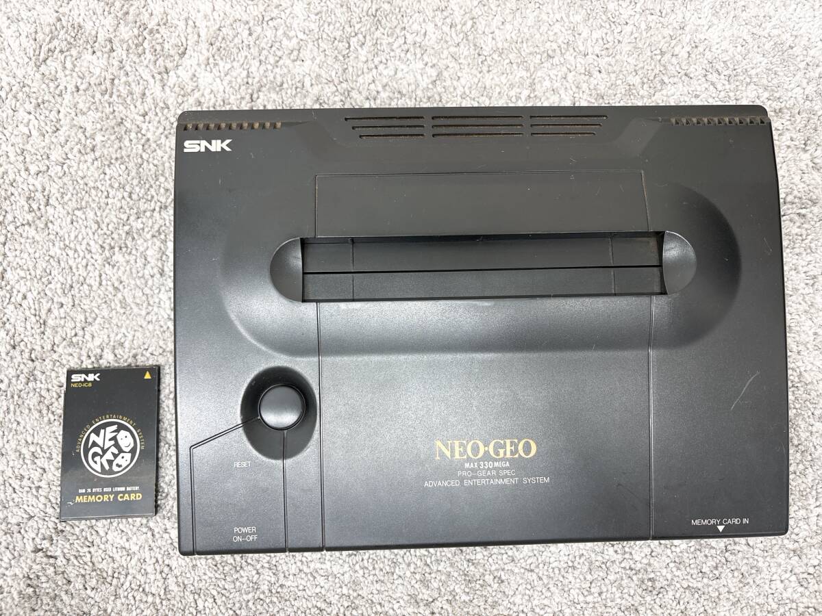 J777 SNK NEOGEO ネオジオ 本体 スティックコントローラー アダプター ソフト カセット メモリーカード まとめ売り 動作未確認 ...