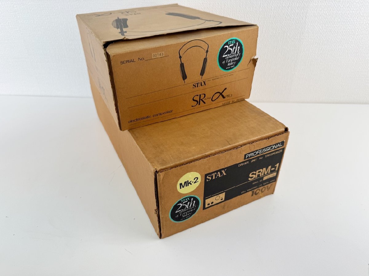 STAX SR-α Pro / SRM-1 MK-2 Professional ヘッドフォンアンプ ドライバーユニット 元箱付き 動作確認済み ...