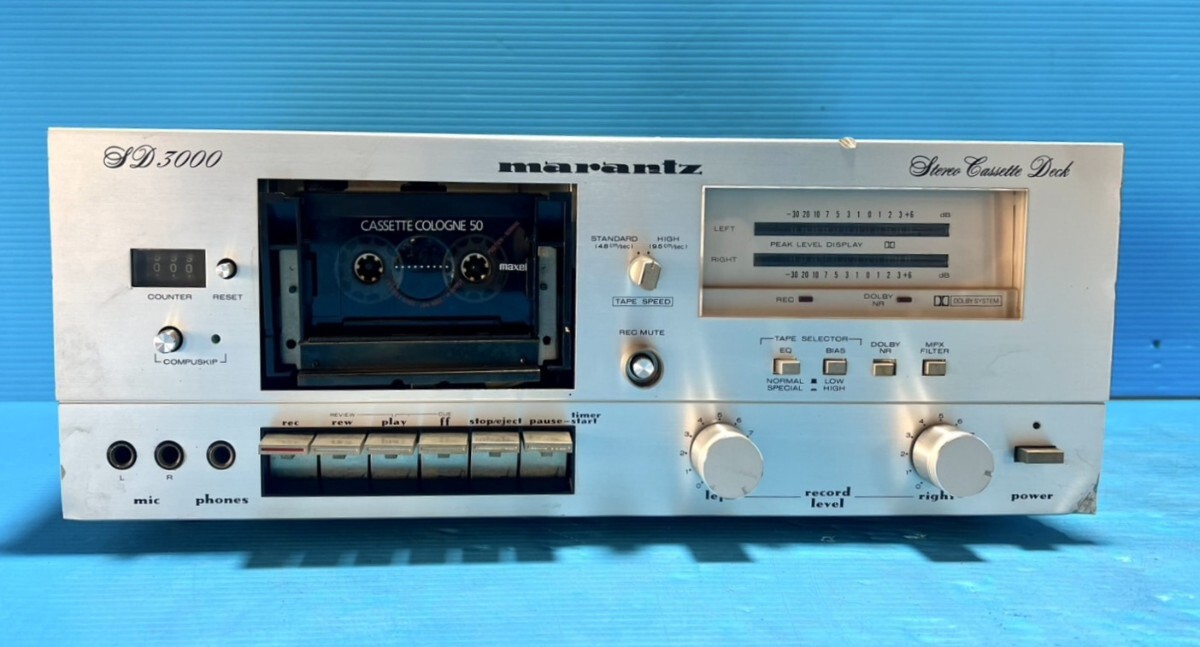 A511 ★marantz マランツ Stereo Cassette Deck ステレオカセットデッキ sd3000 ジャンク品 ...