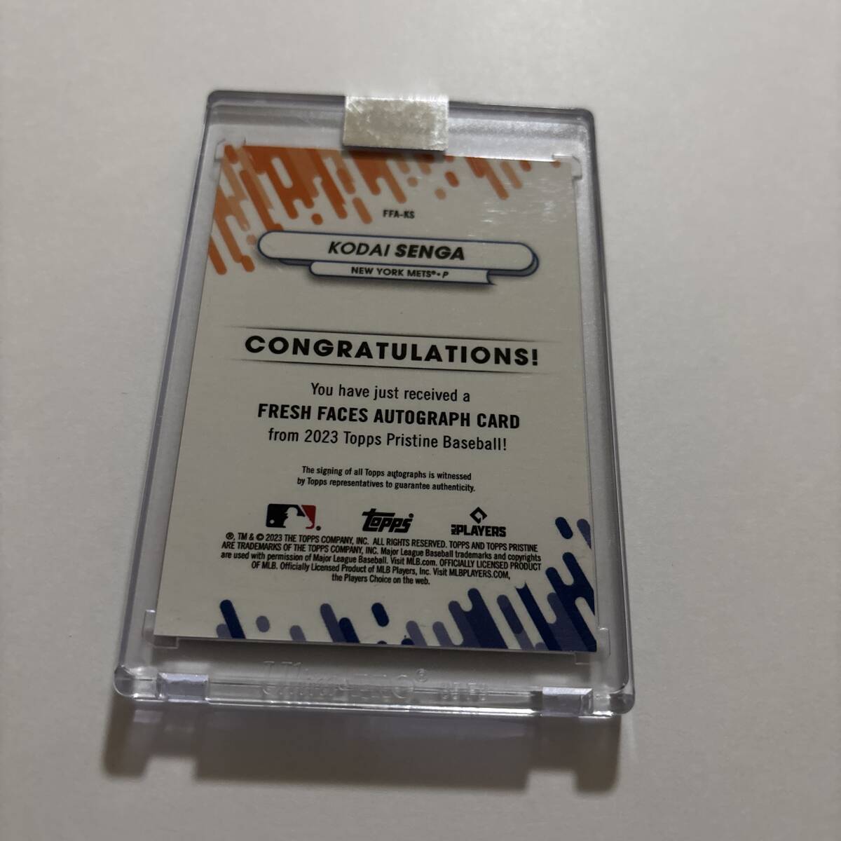 2023 Topps Pristine Baseball #FFA-KS 千賀滉大 New York Mets 直筆サイン /【Buyee ...