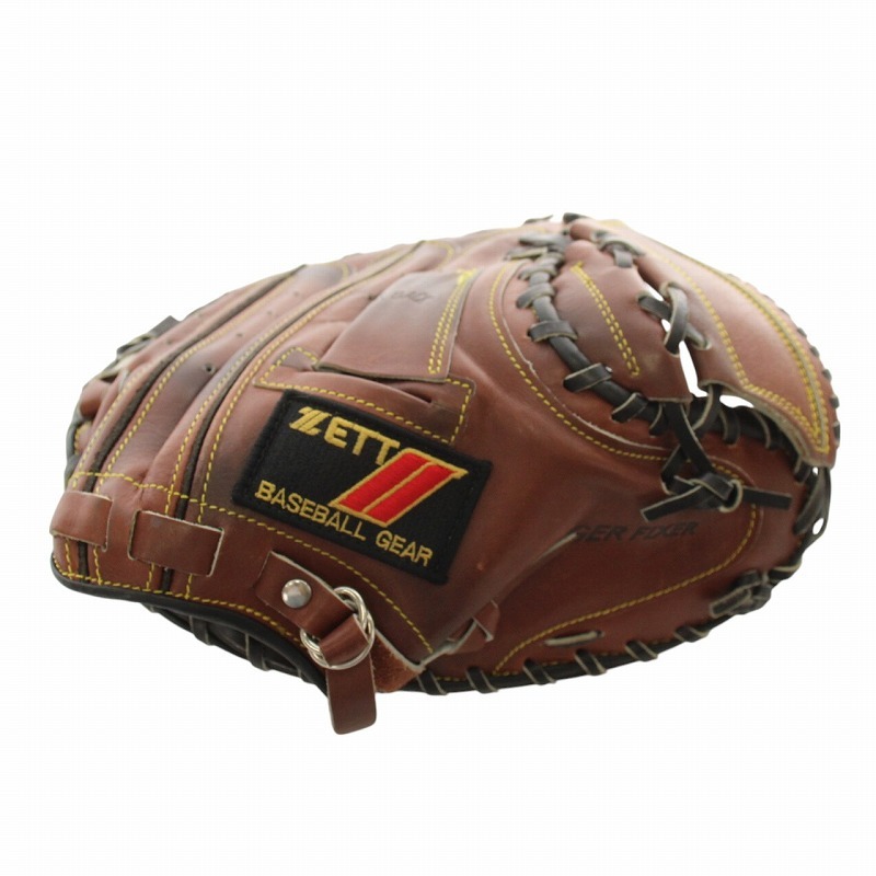 ゼット ZETT ESTEEM-II キャッチャーミット 野球 軟式 レザー ロゴ 茶色 ブラウン BRC-382 /XZ GY18 メンズ ...