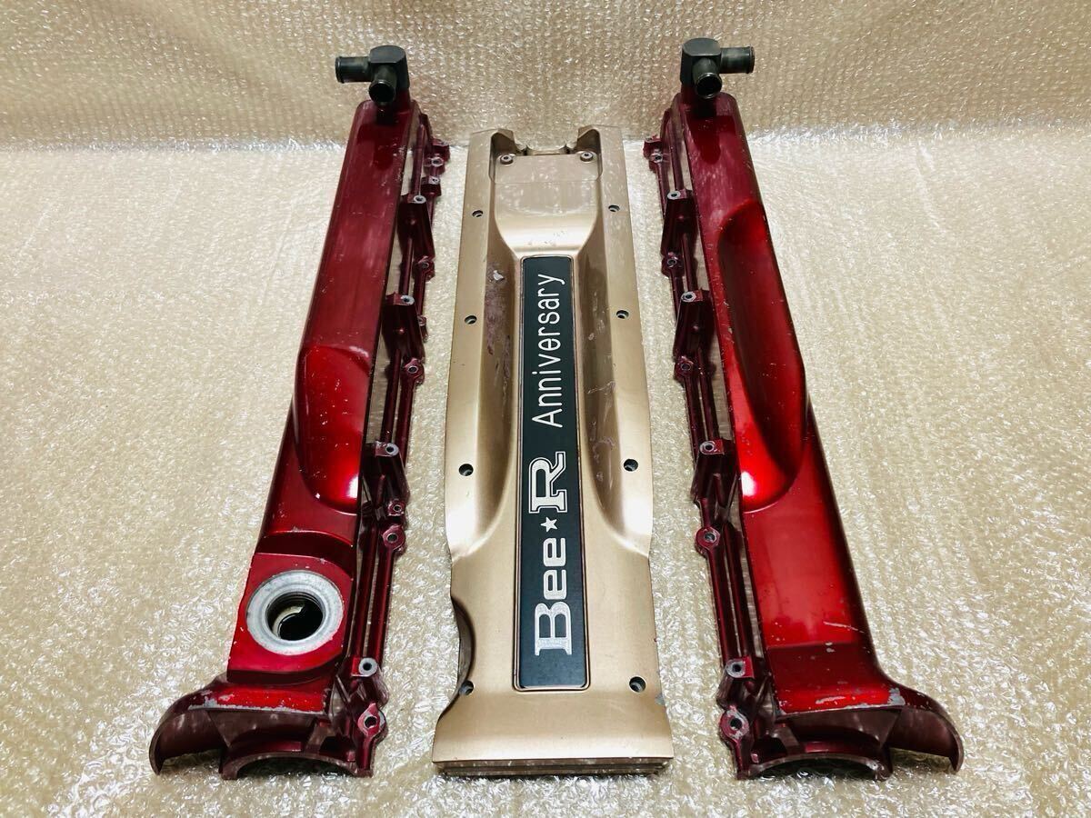 希少 BNR34 日産純正 RB26 カムカバー プラグカバー Bee Racingオーナメント付き GT-R GTR BNR32 ...