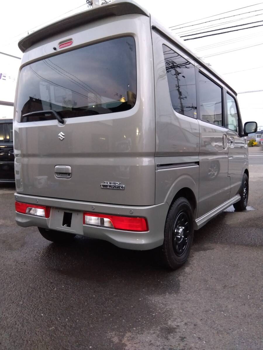 4WD CVT 新車 モスグレー 北海道 エブリィワゴン pzターボ DA17W ハイルーフ LEDライト マイナーチェンジ後 軽自動車 四駆 ...