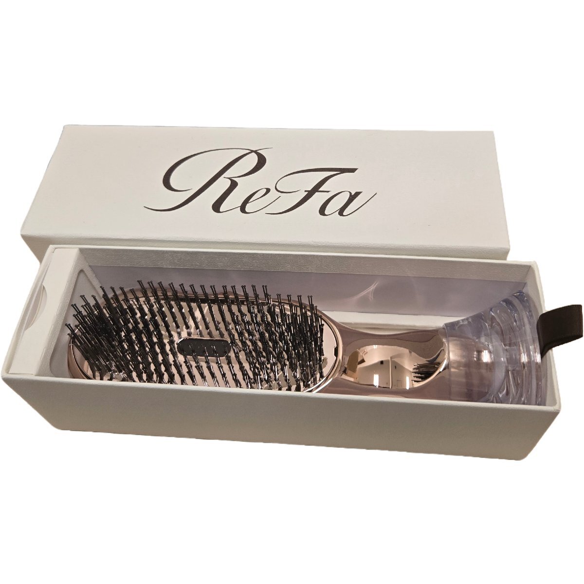 【N7446】【開封済】MTG ReFa リファ イオンケアブラシプレミアム RS-BB-00A ローズゴールド 箱 台座付き くし 美容 ヘアケア ブラッシング /【Buyee】 Buyee ...