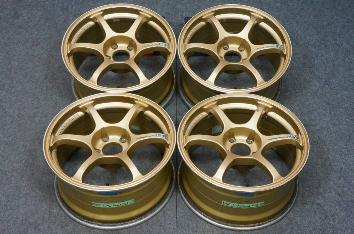 K0515【希少】ADVAN RG2 ☆ PCD114.3 8.5J+31 当時物 ランエボ GT-R 軽量 ドリフト JDM /【Buyee ...