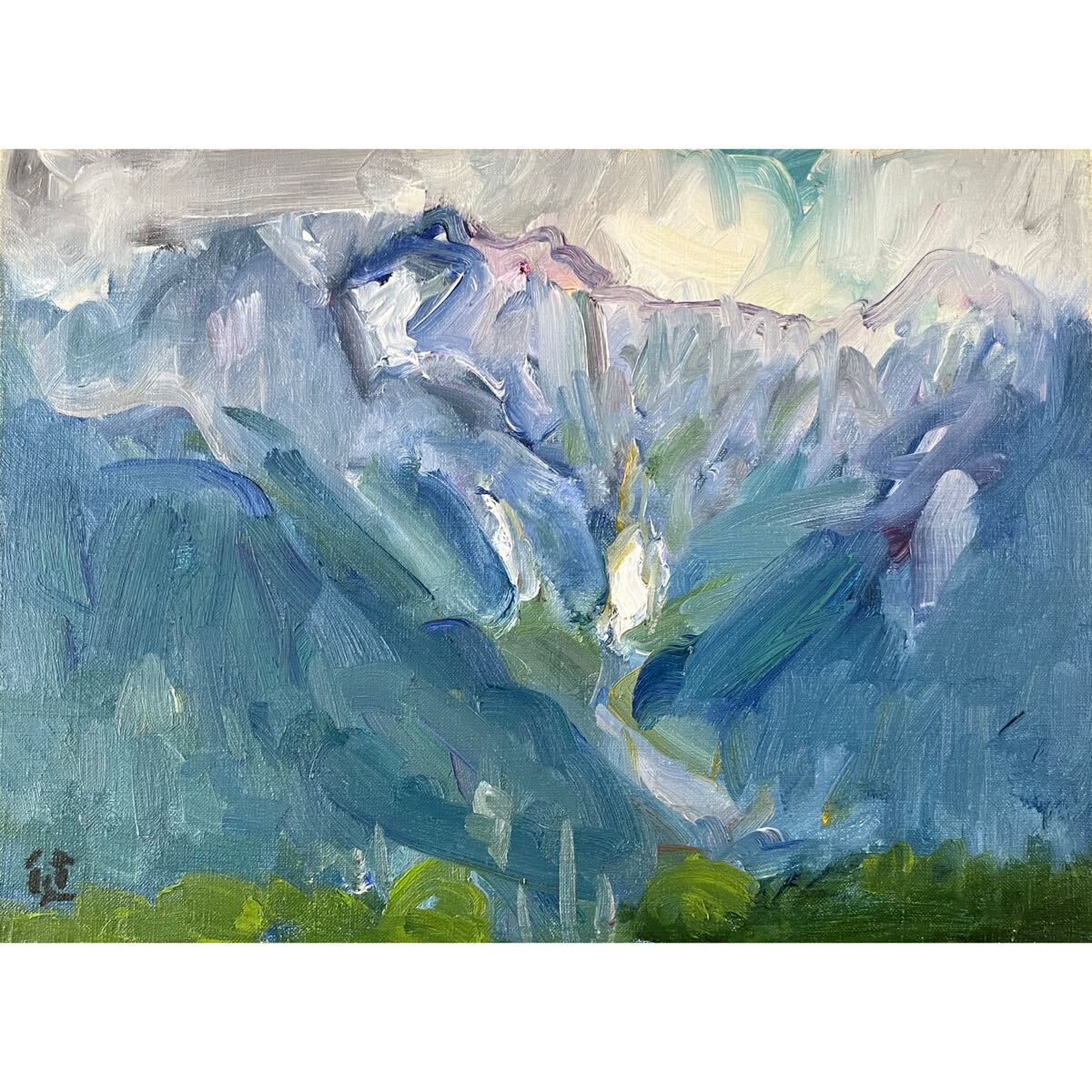 【真作】柳沢健 「穂高岳」油彩 F4号 長野県を代表する洋画家 春陽会会員 写実画壇創立参加会員 安井賞候補 F278 /【Buyee】 Buyee - Japanese Proxy ...