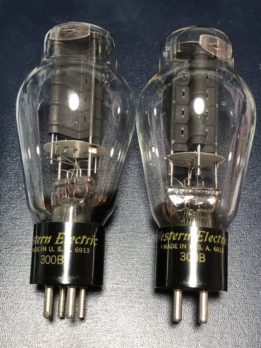 1960年代のウエスタンエレクトリック300B WESTERN ELECTRIC 300Bロットナンバー6813、6913 の2本 ...