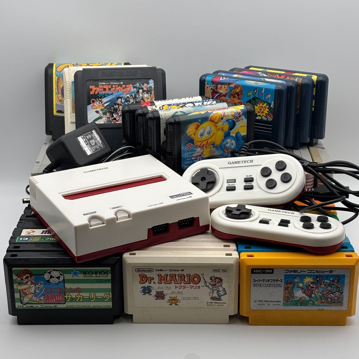 ∞ Nintendo ファミコン スーパーファミコン ソフトまとめ売り 計58本セット NEO FAMI 本体有 付属品写真参照 ドンキー ...