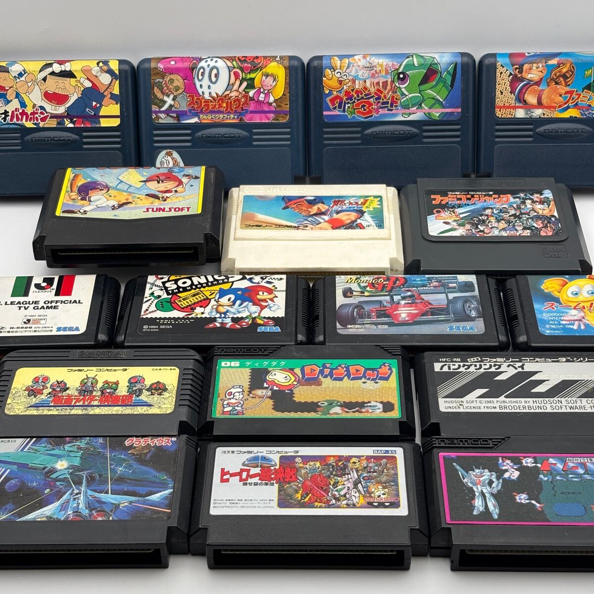 ∞ Nintendo ファミコン スーパーファミコン ソフトまとめ売り 計58本セット NEO FAMI 本体有 付属品写真参照 ドンキー ...