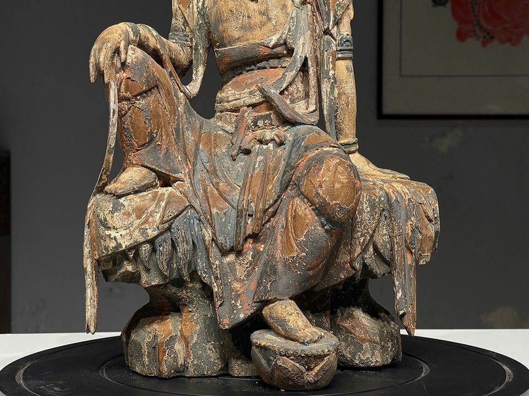 渡鶴羽 A3566明時代 楠木木彫彩絵自在観音 楠木 楠木細工彫刻★仏教古美術★仏像★細密細工★廃寺旧蔵★廃寺買出品 /【Buyee】 Buyee - Japanese Proxy ...