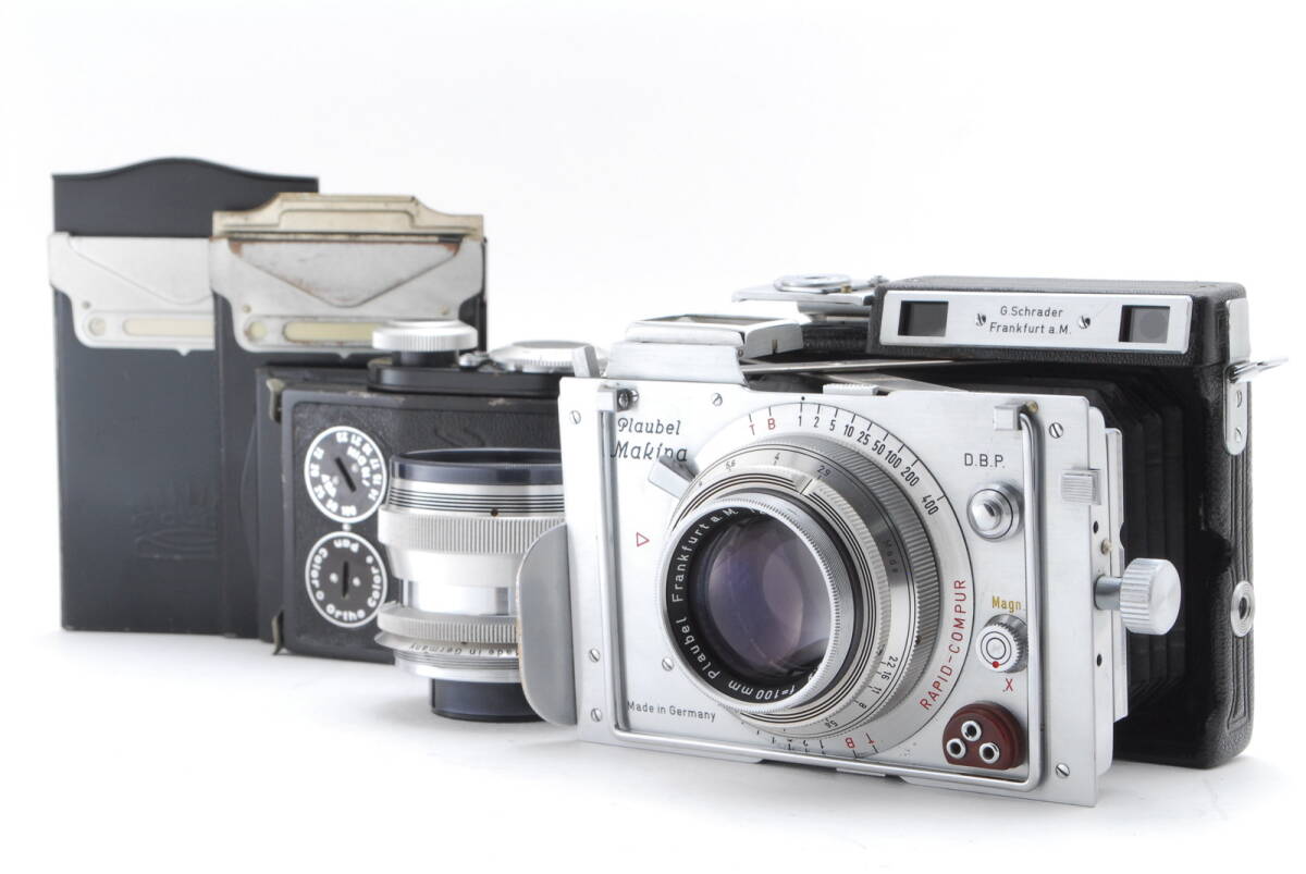 Plaubel Makina IIIR 6x9cm Camera w/Anticomar 100mm, Tele-Makinar 190mm ...