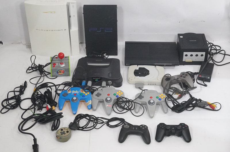 【E427】ゲーム機本体 まとめて NINTENDO64(N64)/ゲームキューブ/PlayStation2(PS2 ...